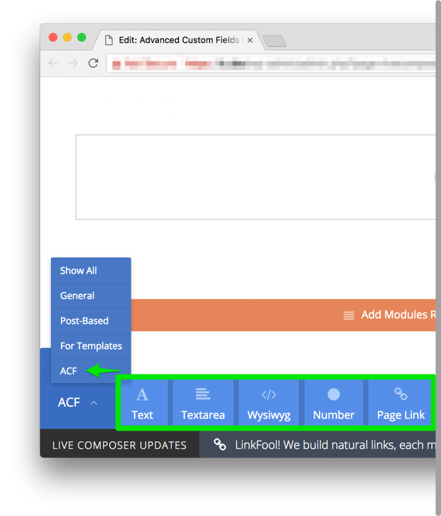 ACF Support - Live Composer ACF Support - Live Composer